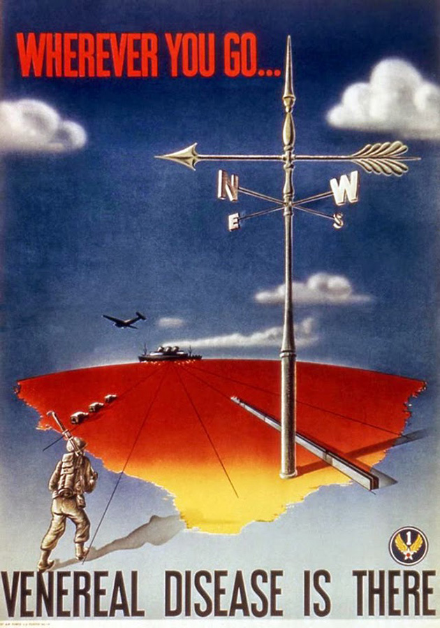 40 Hilarious Vintage STD Propaganda Posters from World War II