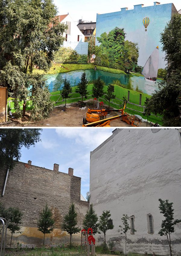 20 Incredible Before & After Street Art Transformations