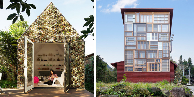 How to Make a Facade with Recycled Materials: 16 Notable Examples