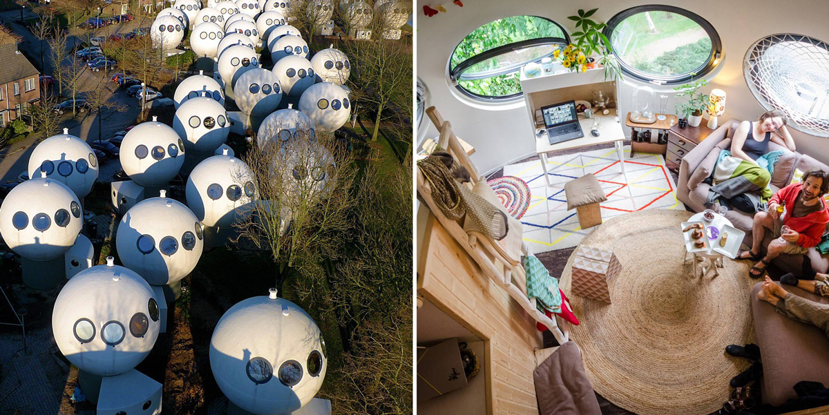 Futuristic Ball Houses Looks Like An Alien Settlement In A Science ...